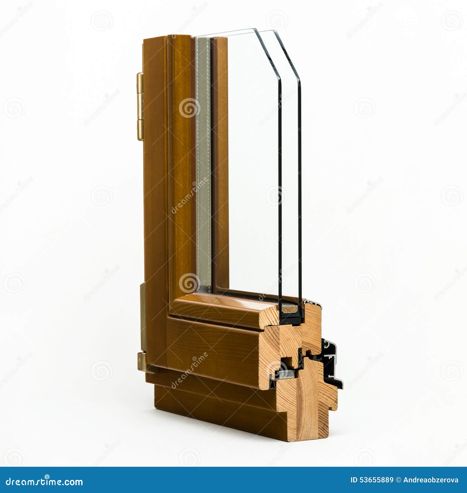 Wooden Window Sample Isolated on White Background Stock Image - Image ...