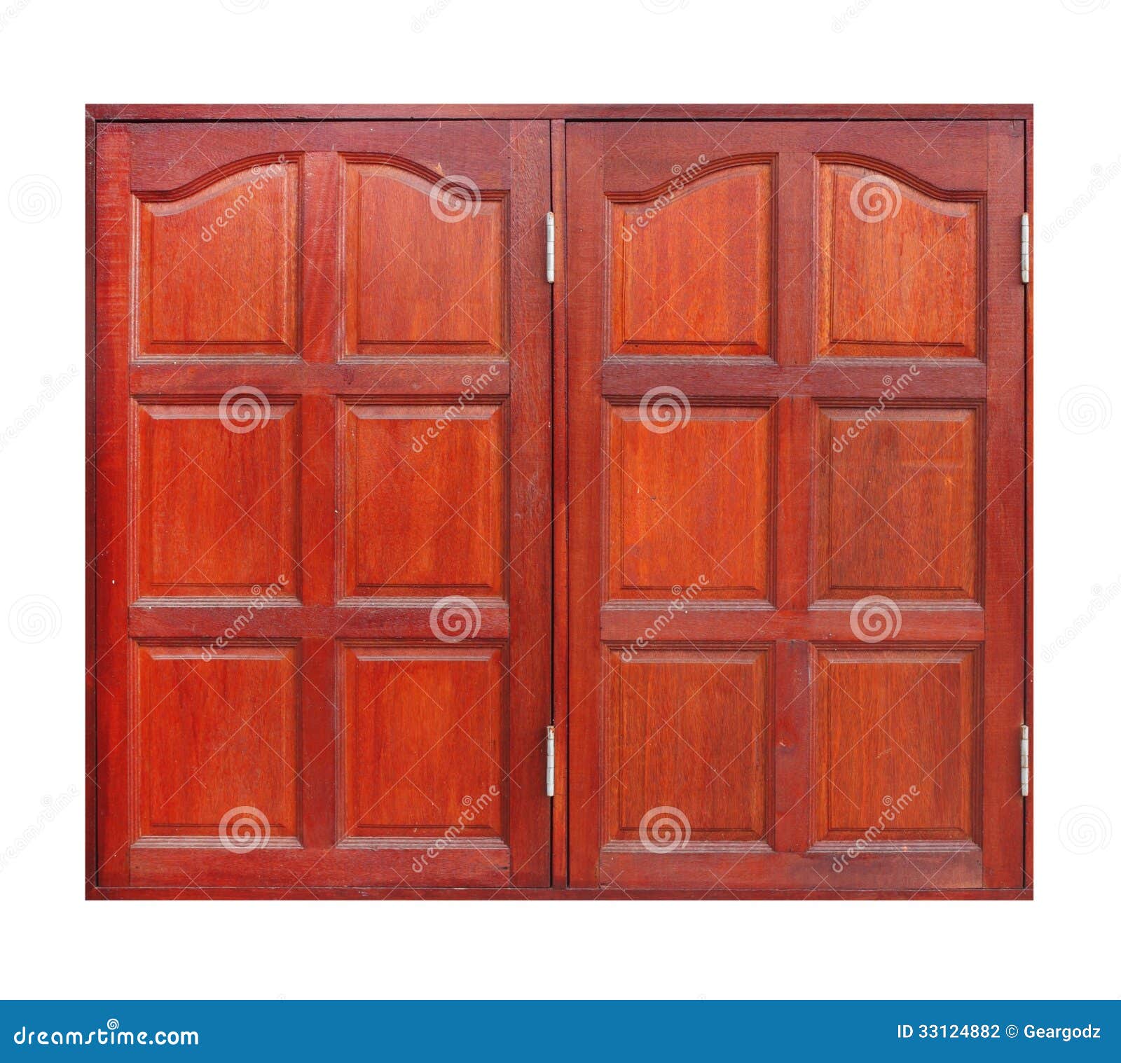Wooden Window on White Background Stock Photo - Image of interior, asia ...