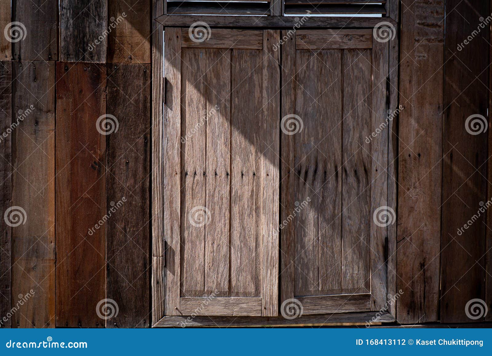 Wood windows stock photo. Image of windows, style, shadow - 168413112
