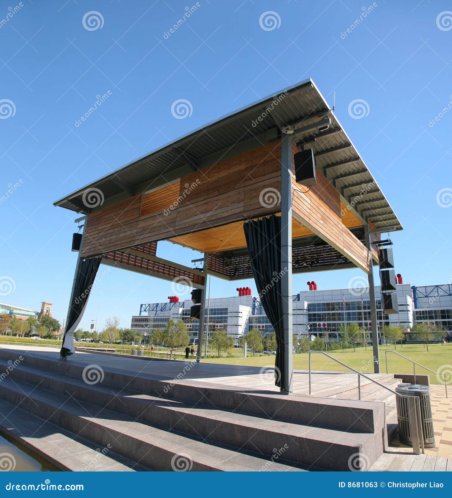 Wooden wood grained stage stock image. Image of wooden - 8681063