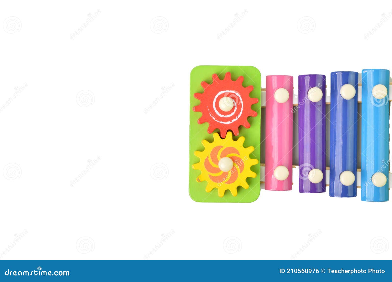 Wooden Xylophone Isolated on a White Background Stock Photo - Image of ...