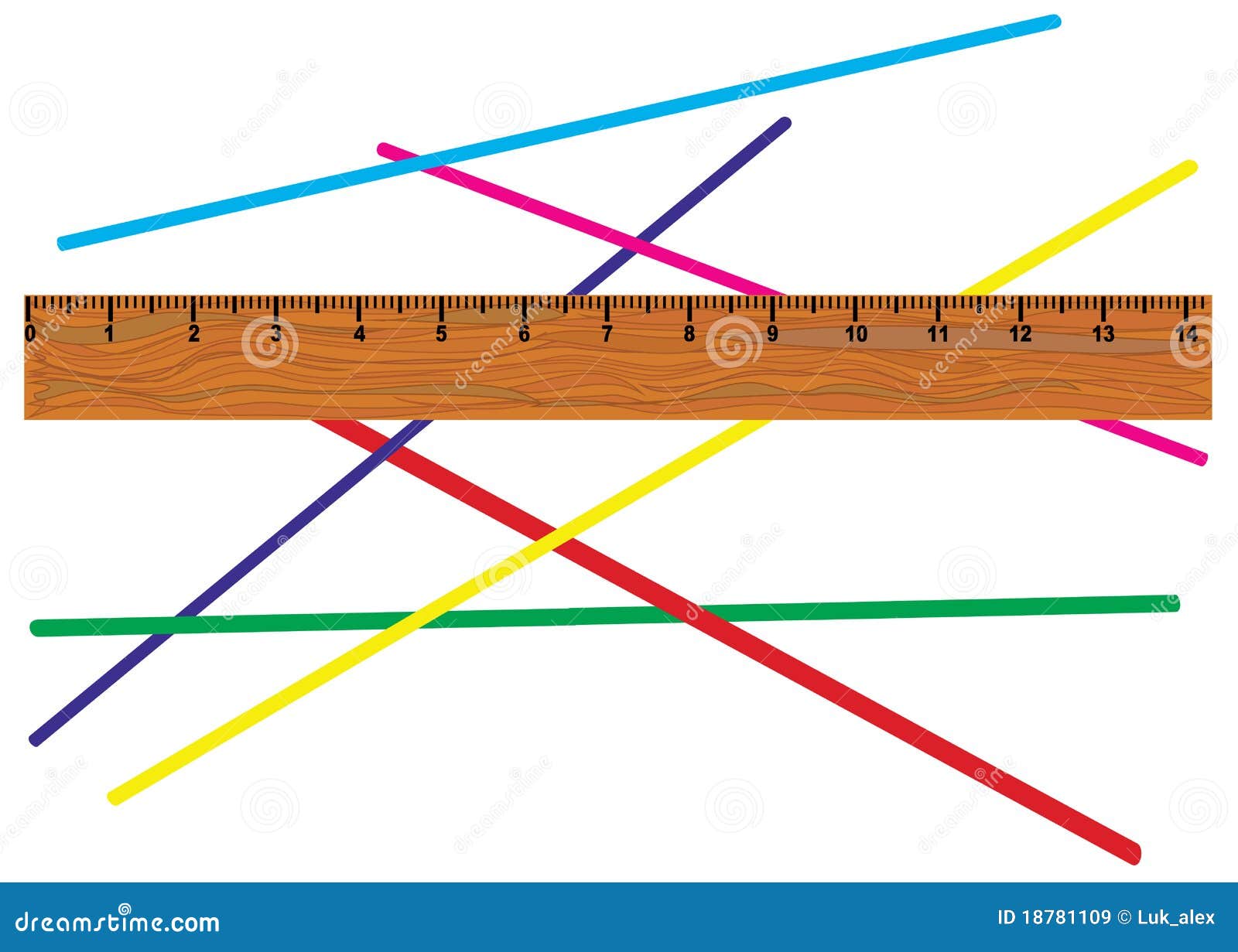 Wooden yardstick. stock illustration. Illustration of yardstick - 18781109