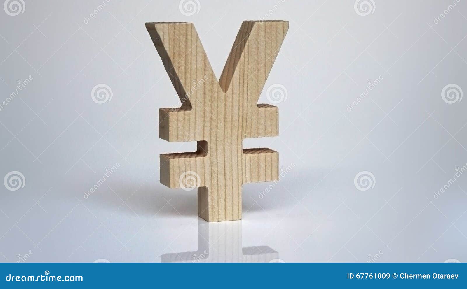 Wooden Yen Symbol on a White Background Stock Image - Image of heap ...