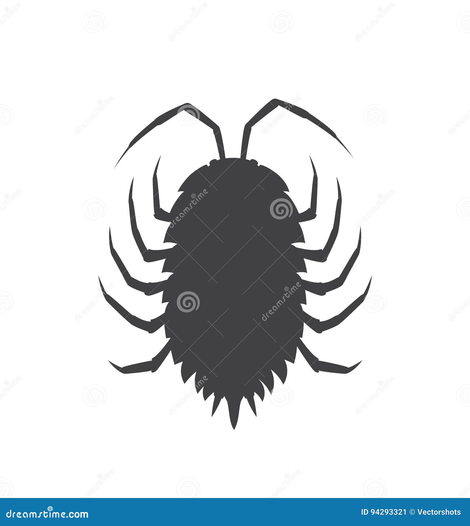 Woodlouse. Vector Illustration In Cartoon Style On A White Background ...