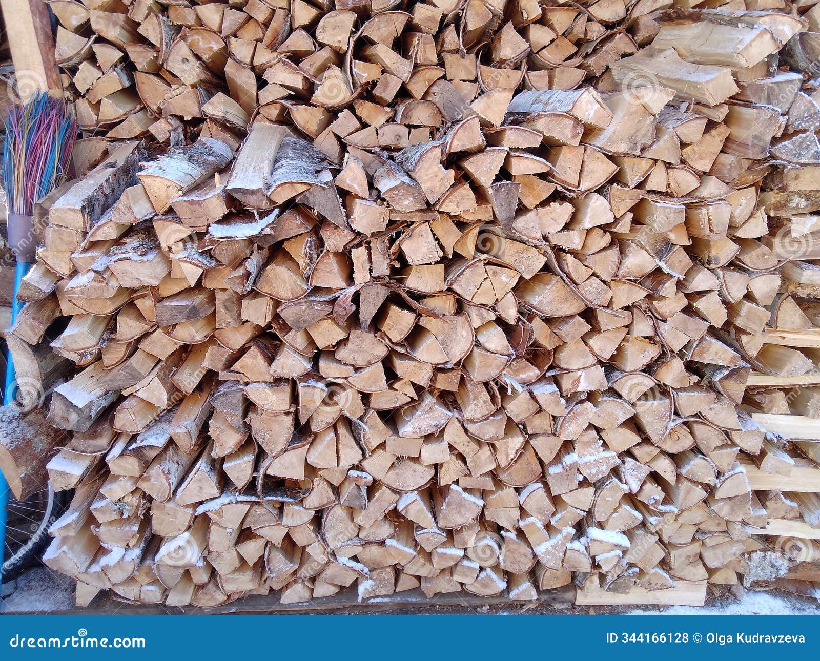 A Woodpile of Burch Firewood Stock Photo - Image of clopped, wood ...