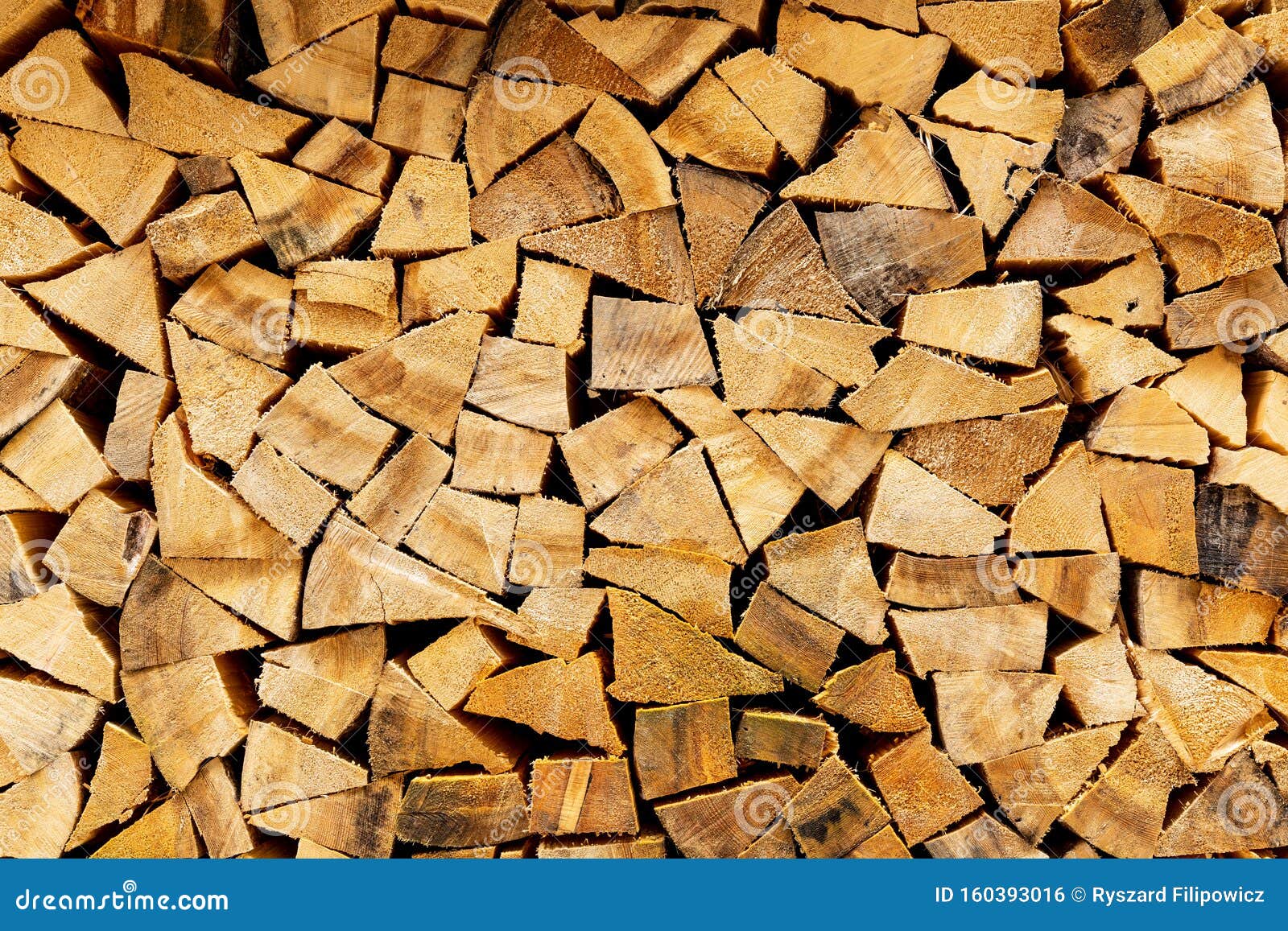 Woodpile in Stack.Triangle Shape Stock Photo - Image of stacked, rind ...