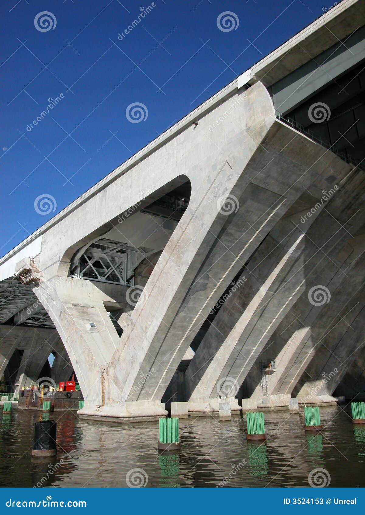Woodrow Wilson Bridge stock image. Image of bridge, engineering - 3524153