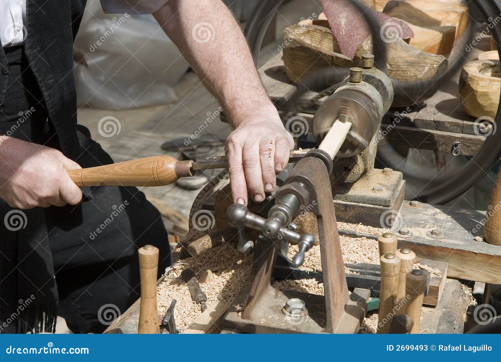 Woodturning stock image. Image of grip, iron, chisel, lathing - 2699493