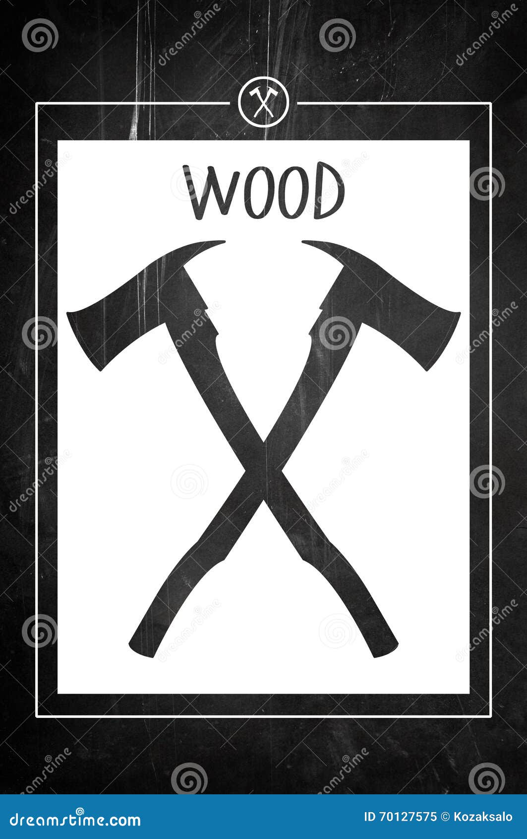 Woodwork Forester Logo With Background Stock Image | CartoonDealer.com ...