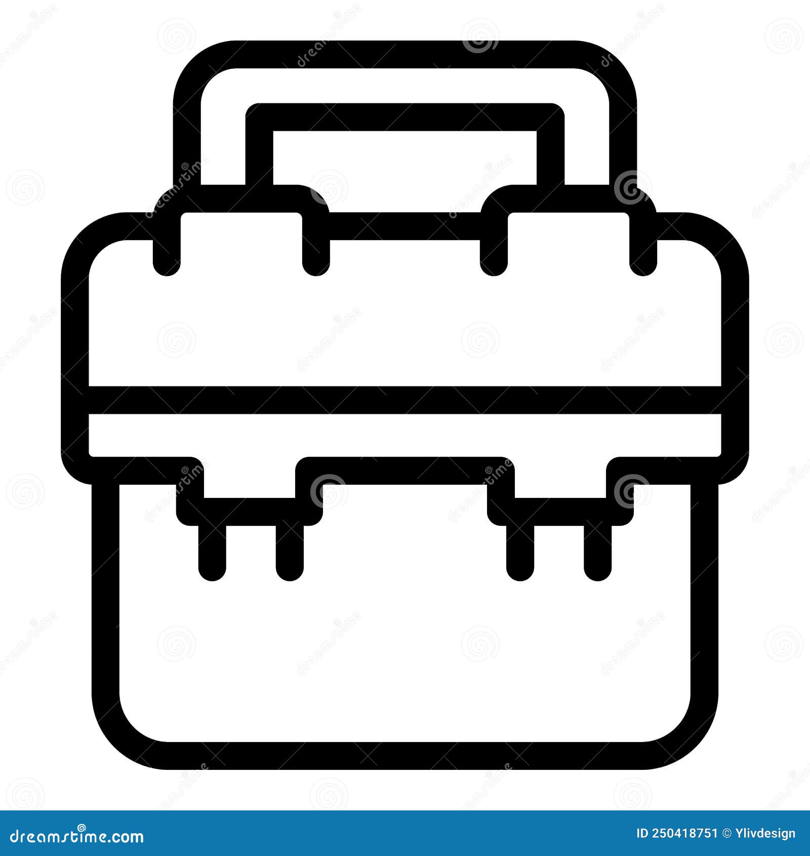 Woodwork Tool Icon Outline Vector. Kit Case Stock Vector - Illustration ...