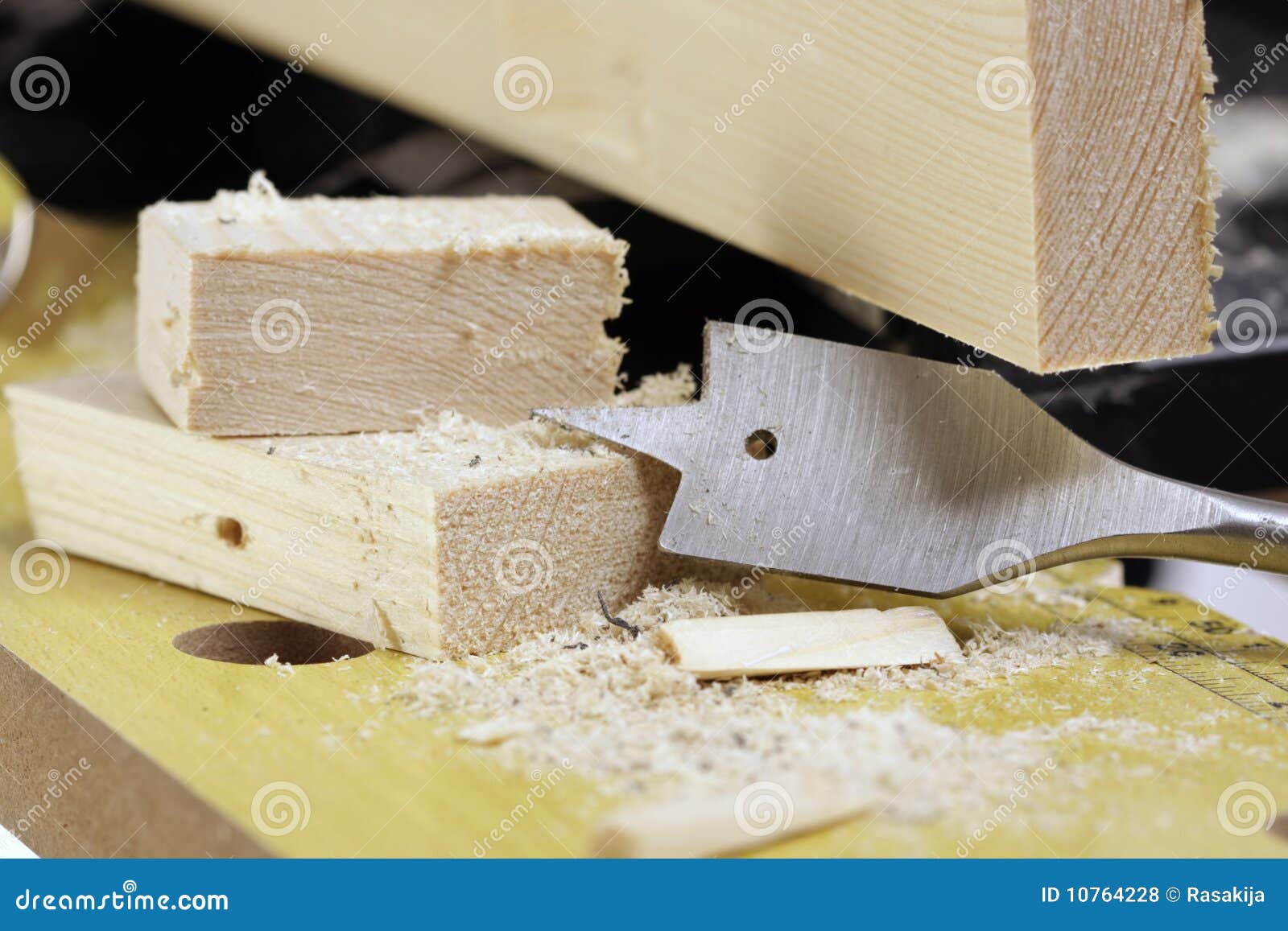 Woodworker S Bench Close-up Stock Photo - Image of workbench, wood ...