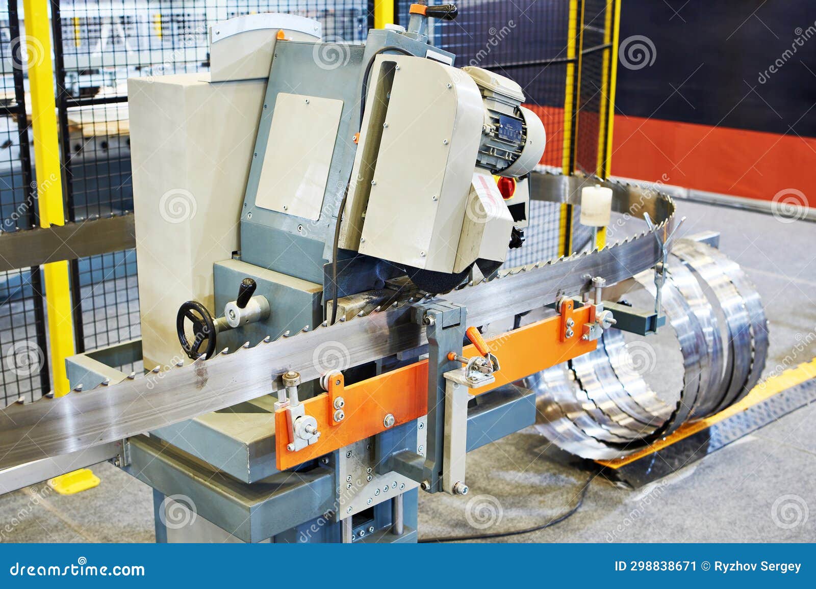 Woodworking Band Saw Blade Sharpening Machine Stock Image - Image of ...