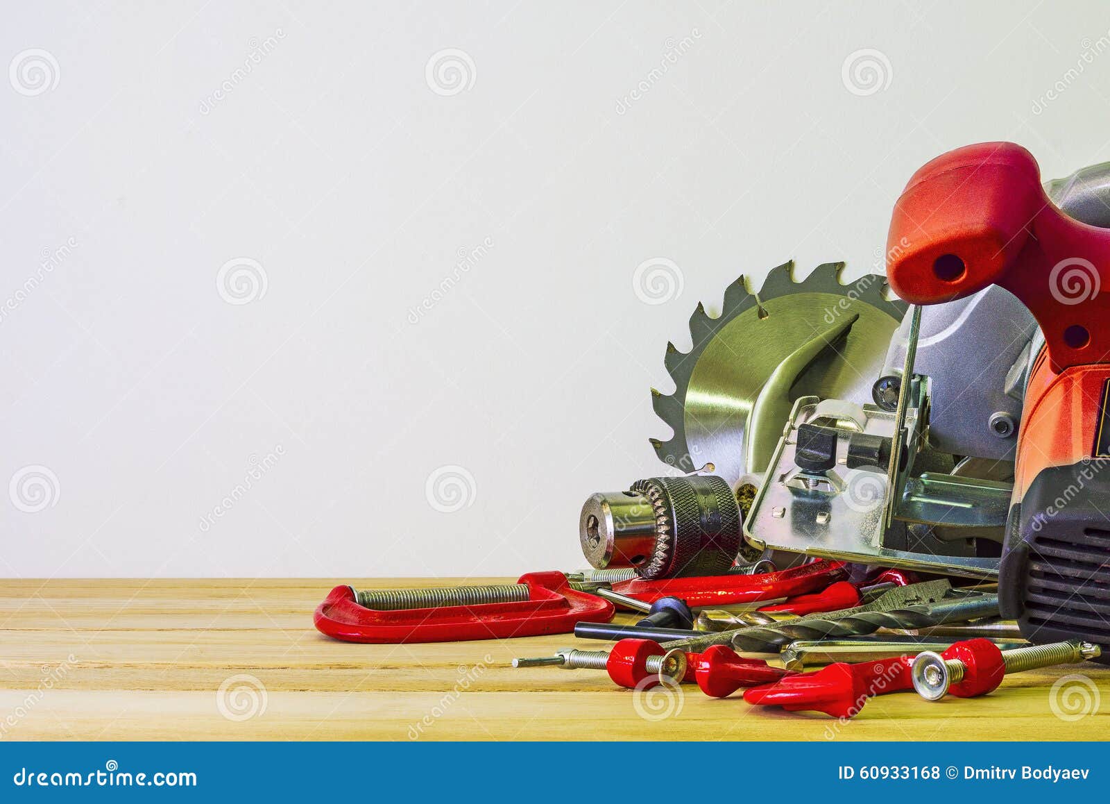 Woodworking bench tools stock photo. Image of circular - 60933168