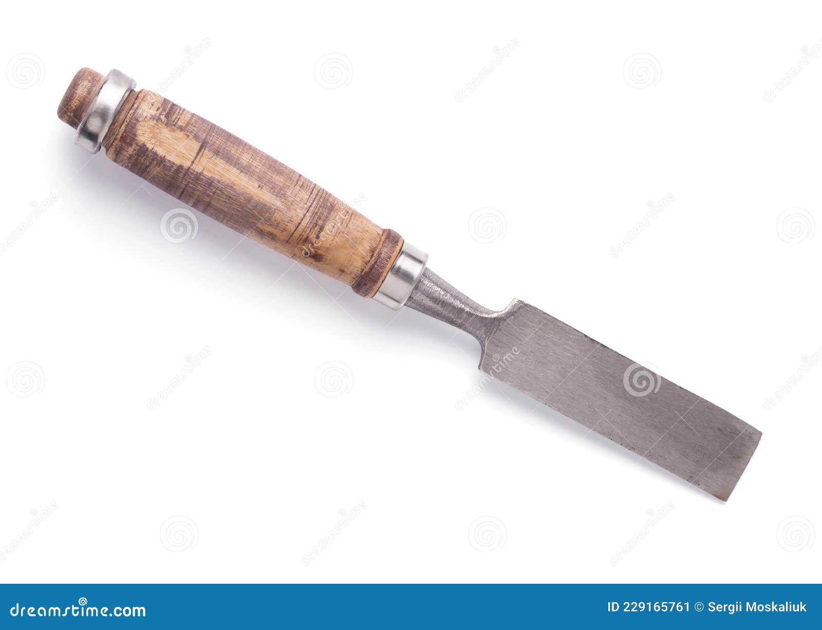 Woodworking Carpenter Chisel Tool Isolated on White Background Stock ...