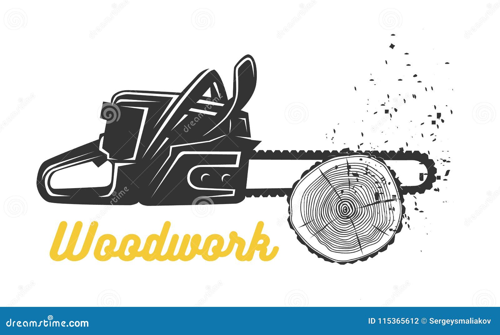 Chainsaw Vector Illustration | CartoonDealer.com #18882096