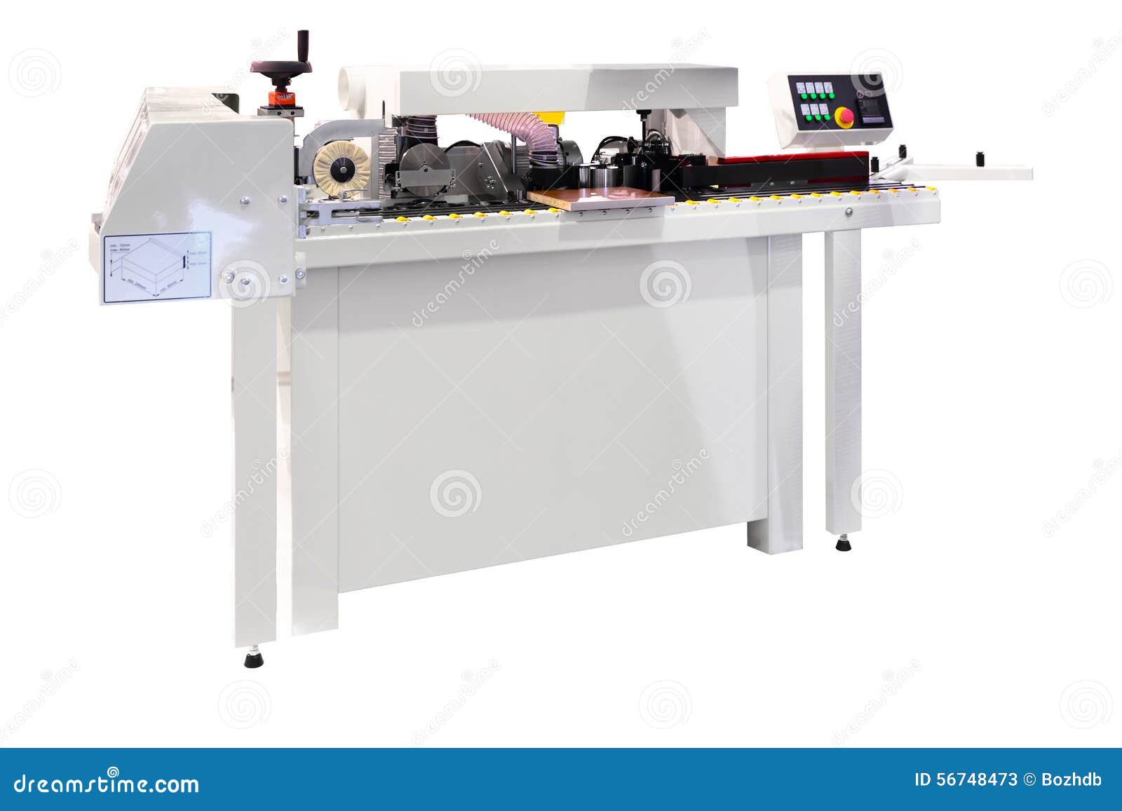 Woodworking edging machine stock image. Image of drill - 56748473