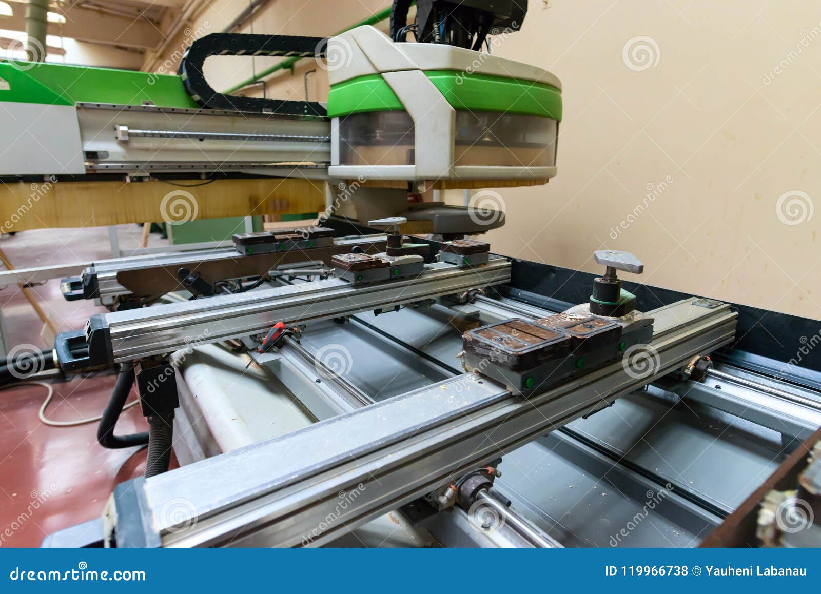 Woodworking Machine in Carpentry Shop Stock Photo - Image of ...
