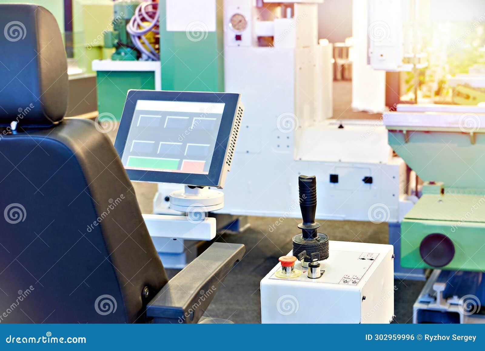 Woodworking Machine Operator Workplace Stock Photo - Image of machine ...