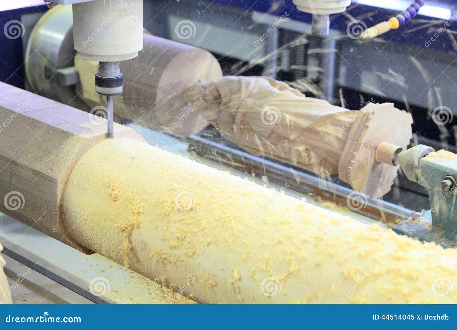 Woodworking Milling CNC Machine Stock Image - Image of machining ...