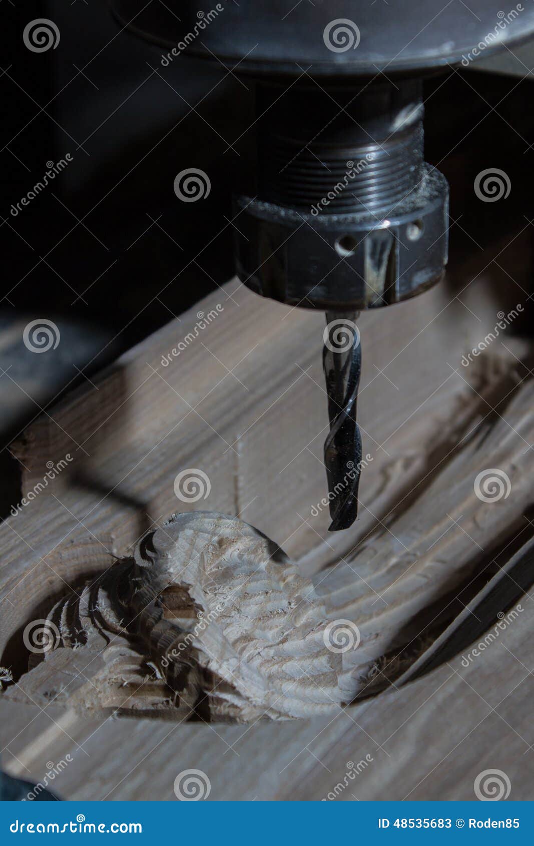 Woodworking Milling Machine Stock Image - Image of relief, clean: 48535683