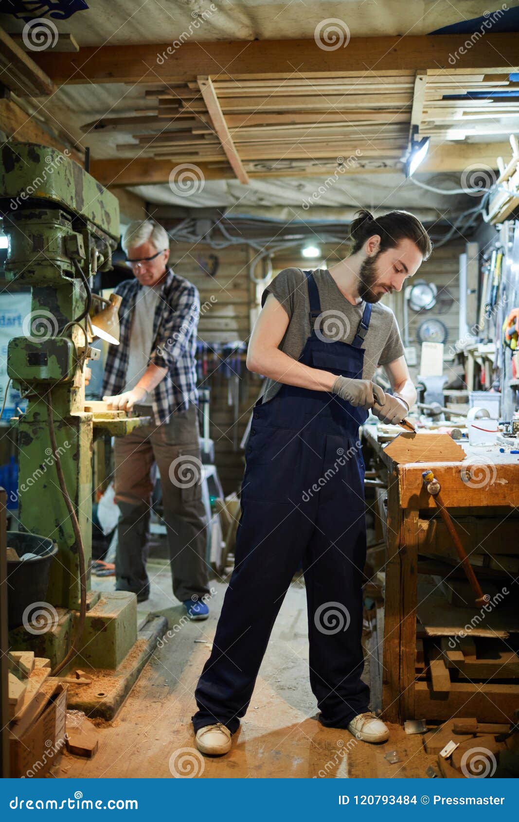 Woodworking process stock photo. Image of contemporary - 120793484