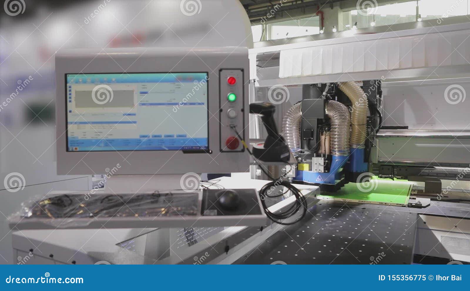 Woodworking Stack, Control Panel of a Woodworking Machine with a Cnc ...