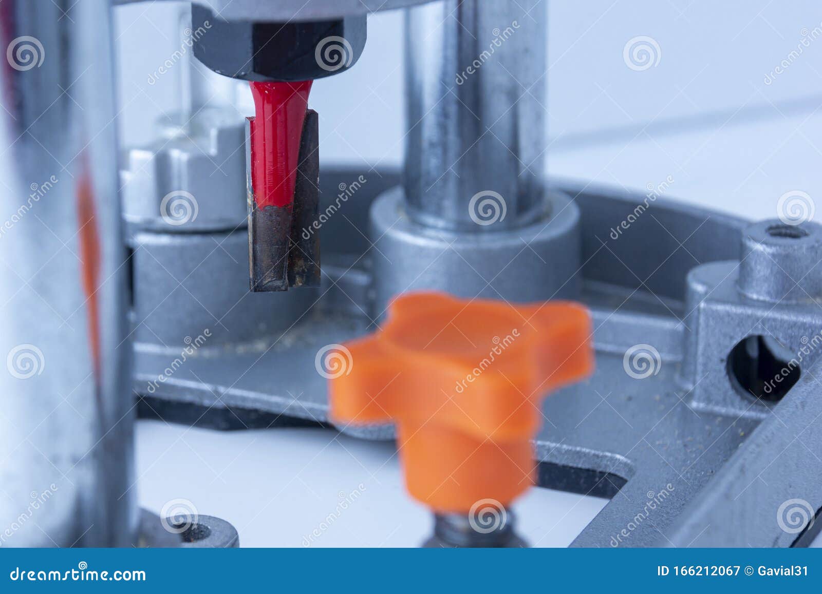 Woodworking Tools. Close-up Milling Cutter for Manual Milling Stock ...