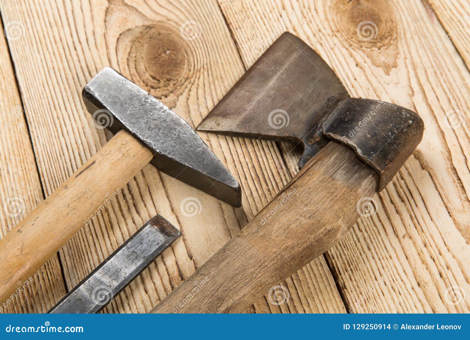 Woodworking Tools and Wood Background Stock Photo - Image of ...
