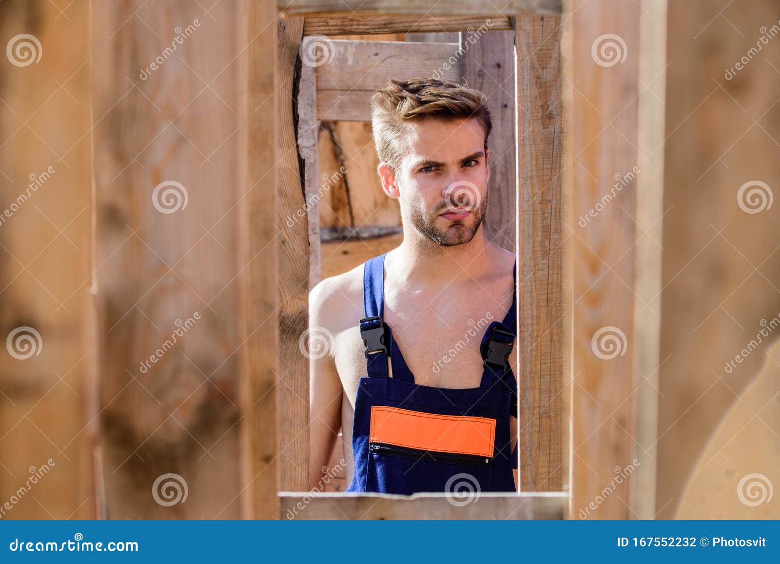 Woodworks Concept. Scaffolding and Frameworks. Planning Construction ...