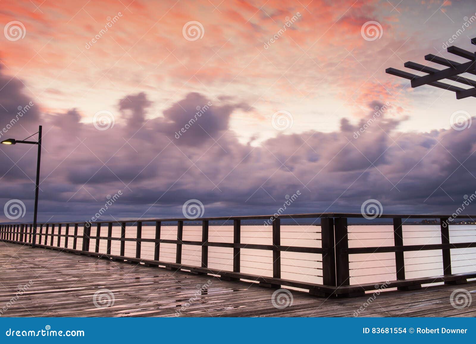Woody Point Jetty at Sunset Stock Photo - Image of fishing, stunning ...