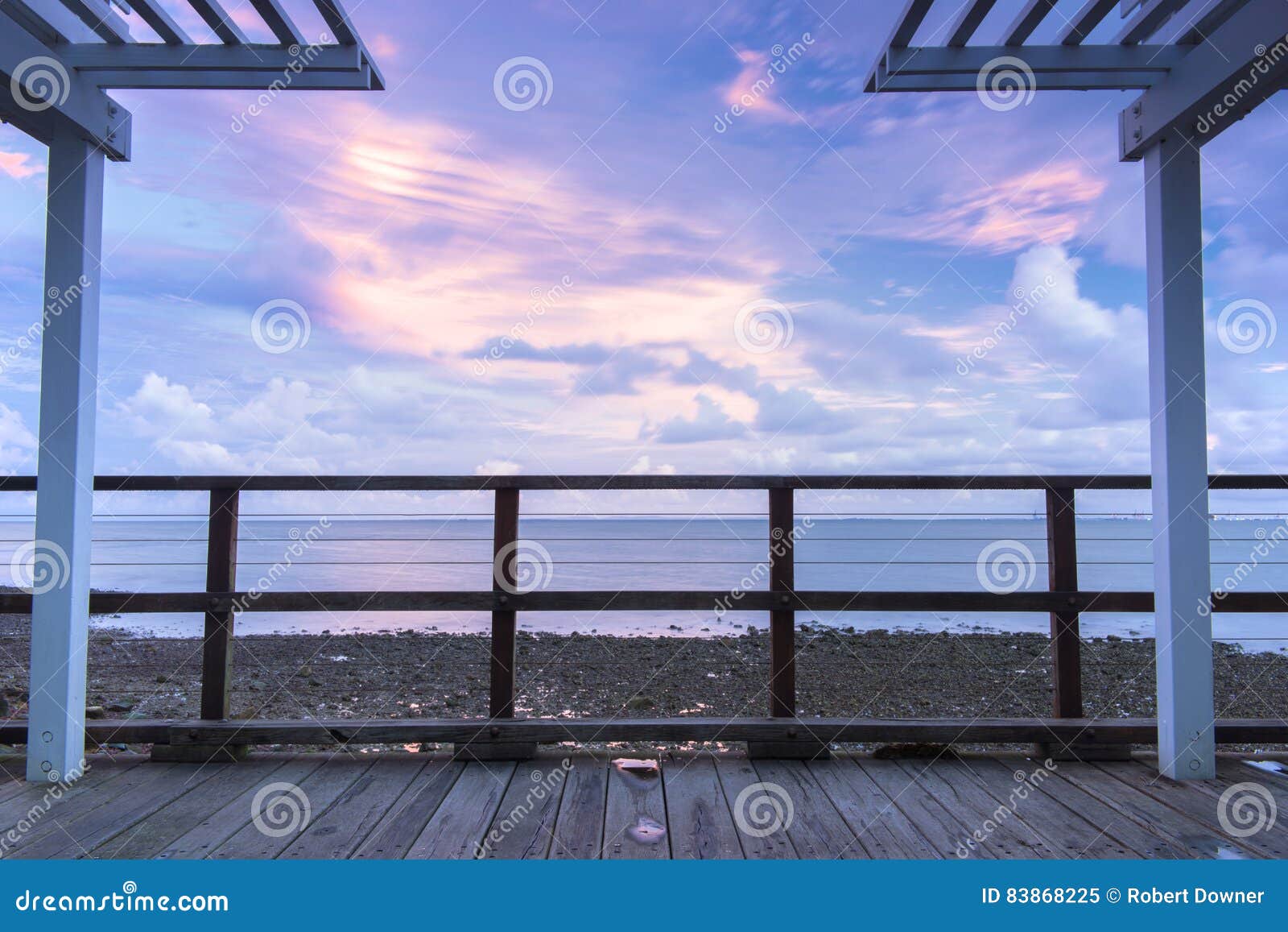 Woody Point Jetty at Sunset Stock Image - Image of queensland, seascape ...