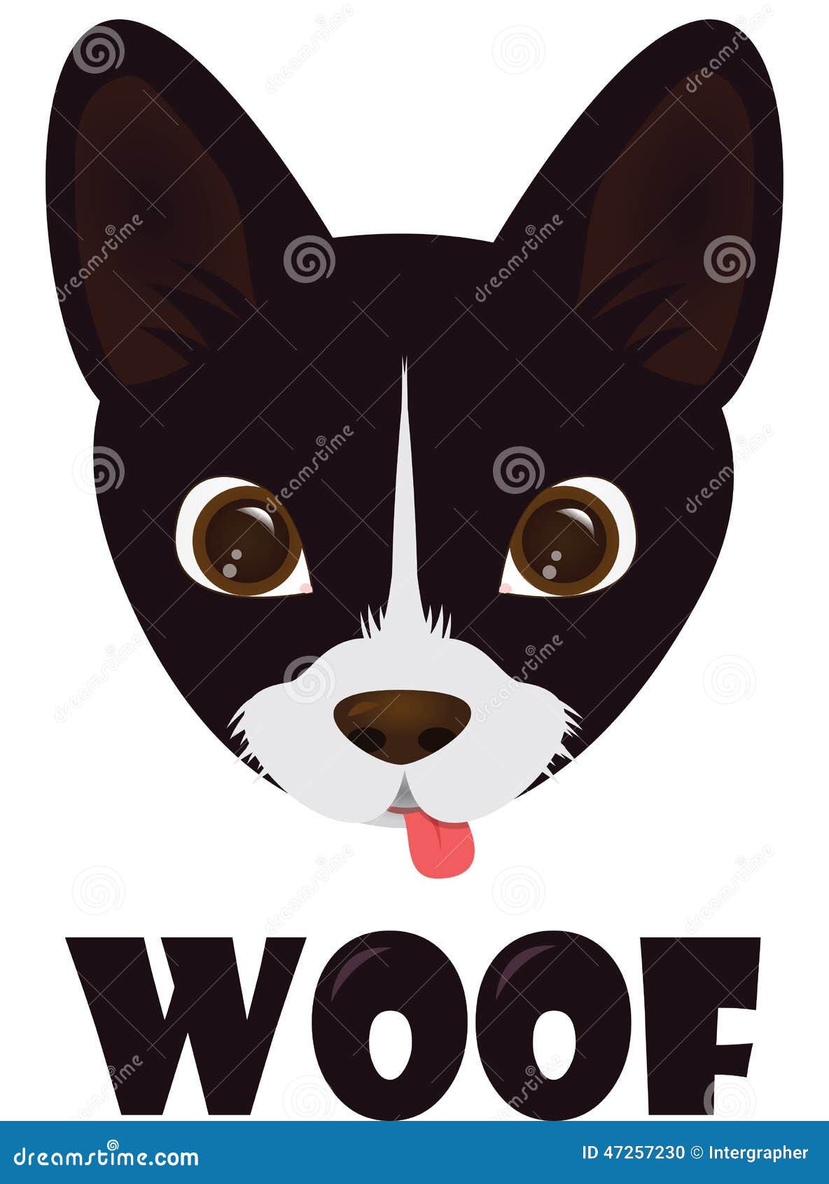 Woof vektor illustrationer. Illustration av hundar, hund - 47257230