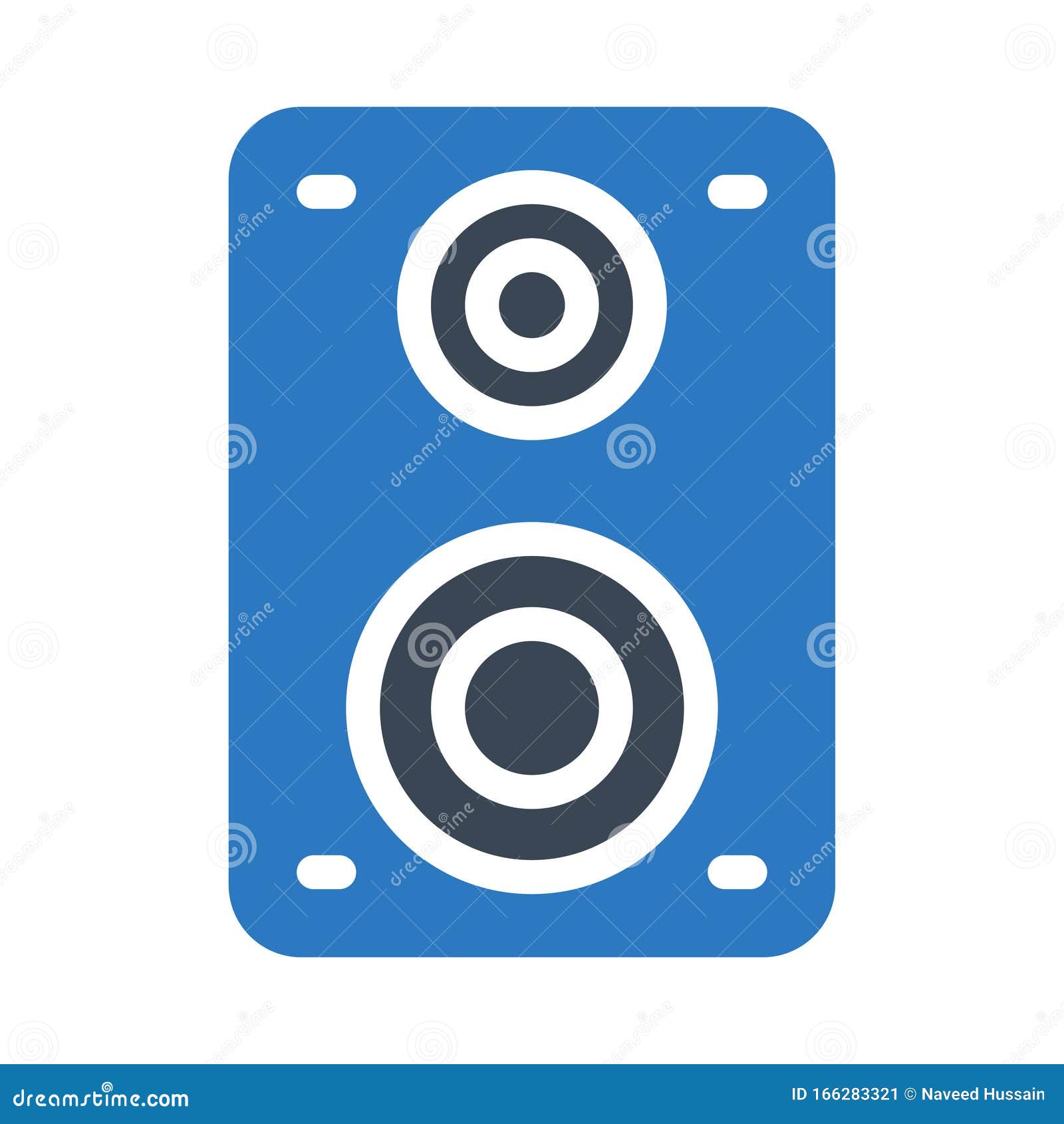Woofer Vector Glyph Color Icon Stock Illustration - Illustration of ...