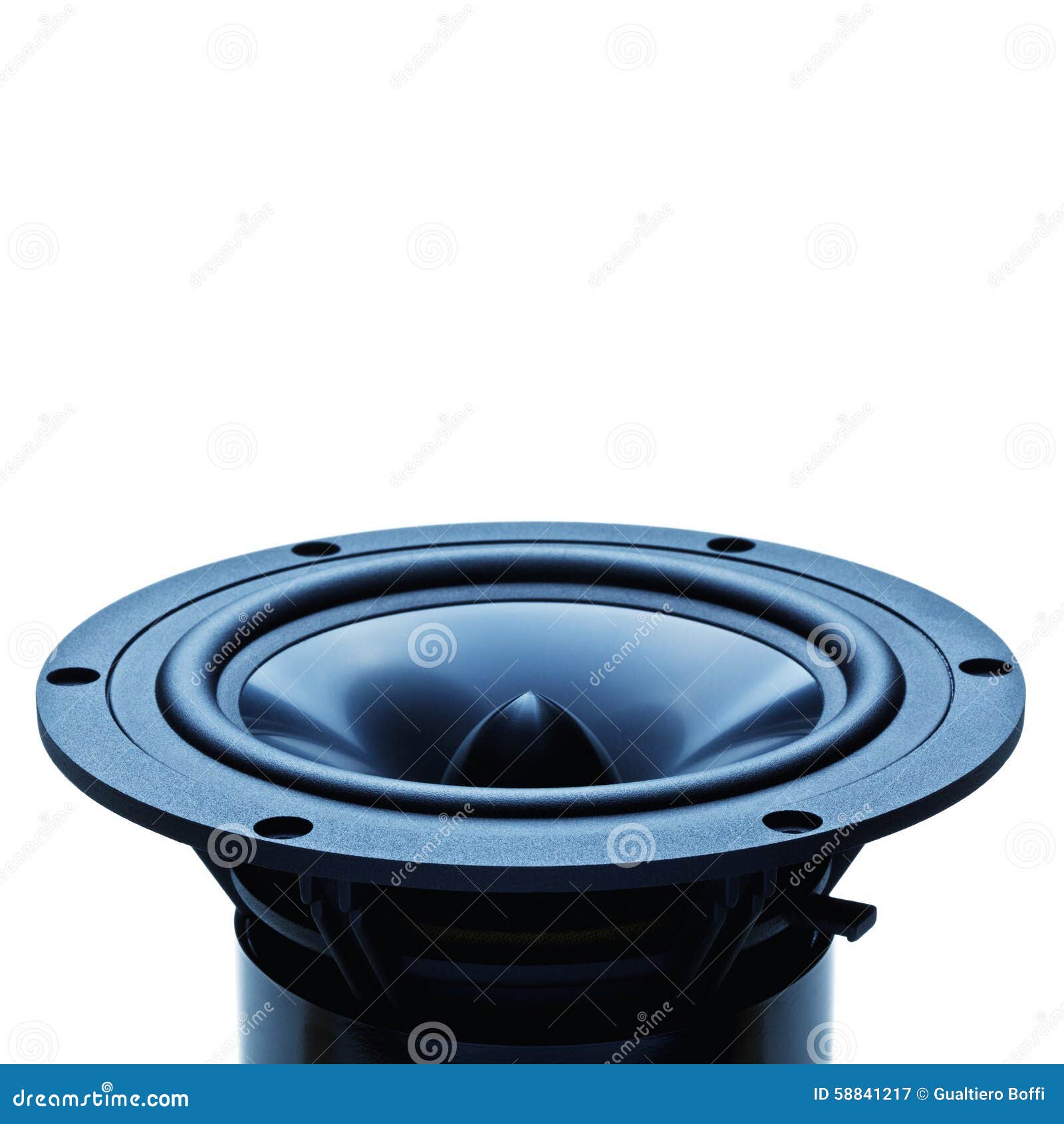 Woofer on white stock image. Image of copyspace, woofer - 58841217