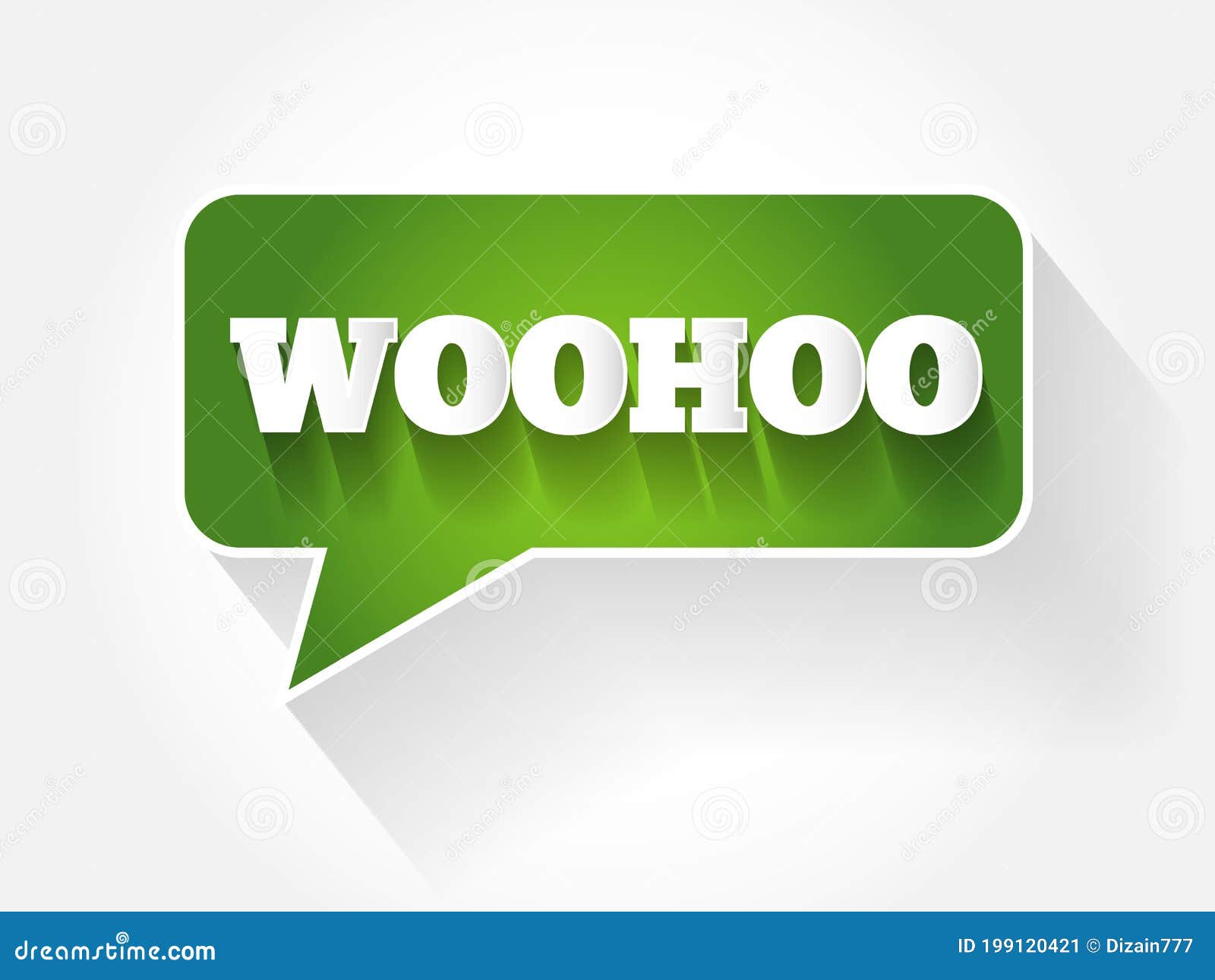 WOOHOO text message bubble stock illustration. Illustration of phrases ...