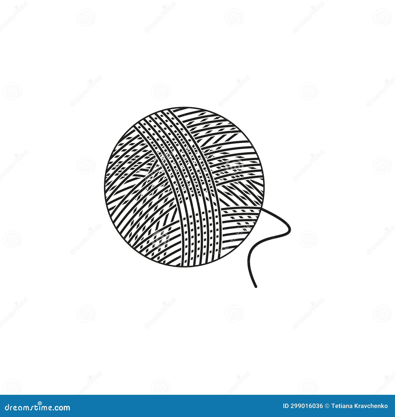 Wool Ball Icon. Vector Illustration. EPS 10 Stock Illustration ...