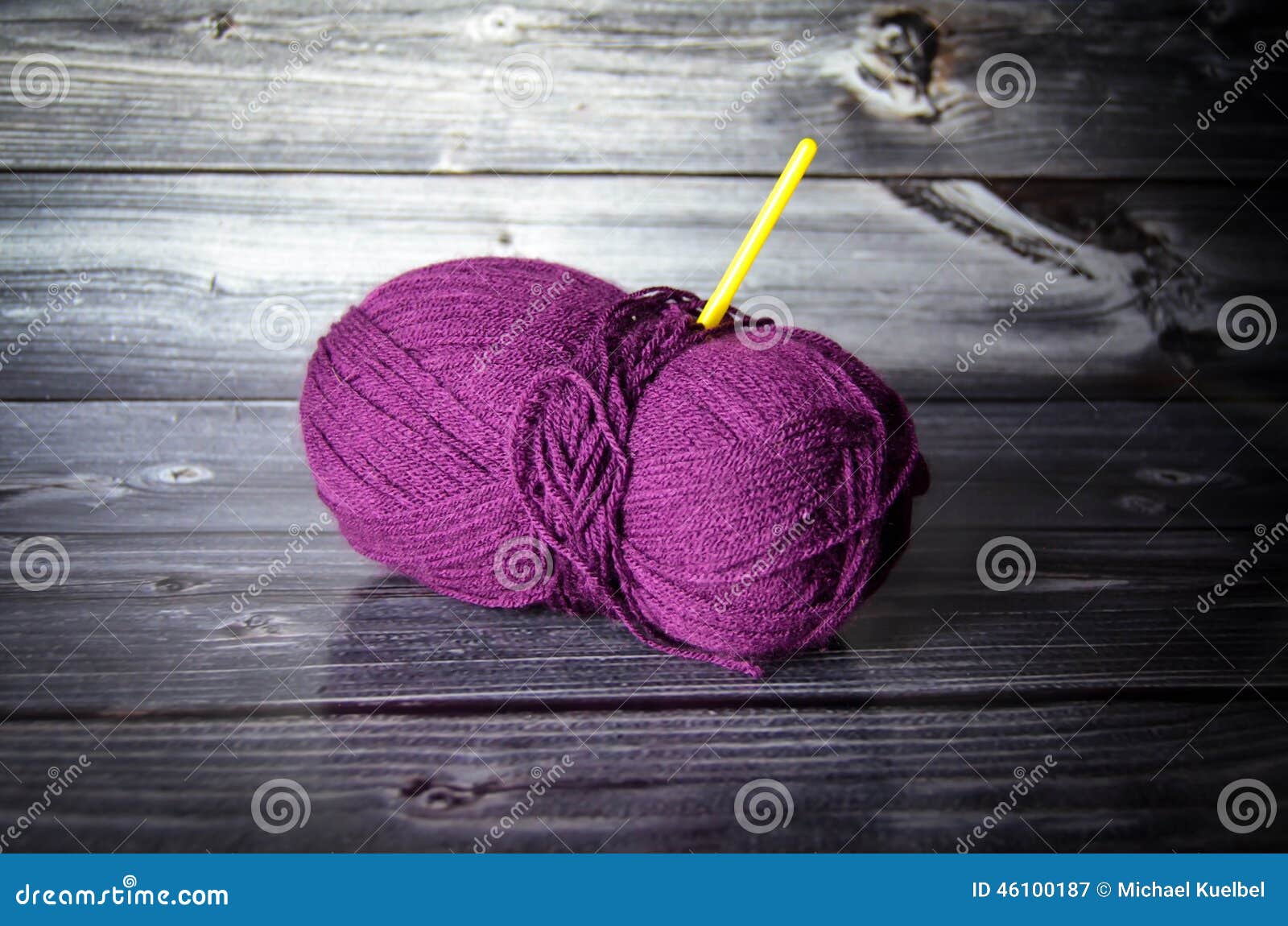 Wool ball Knit stock image. Image of knitting, purple - 46100187