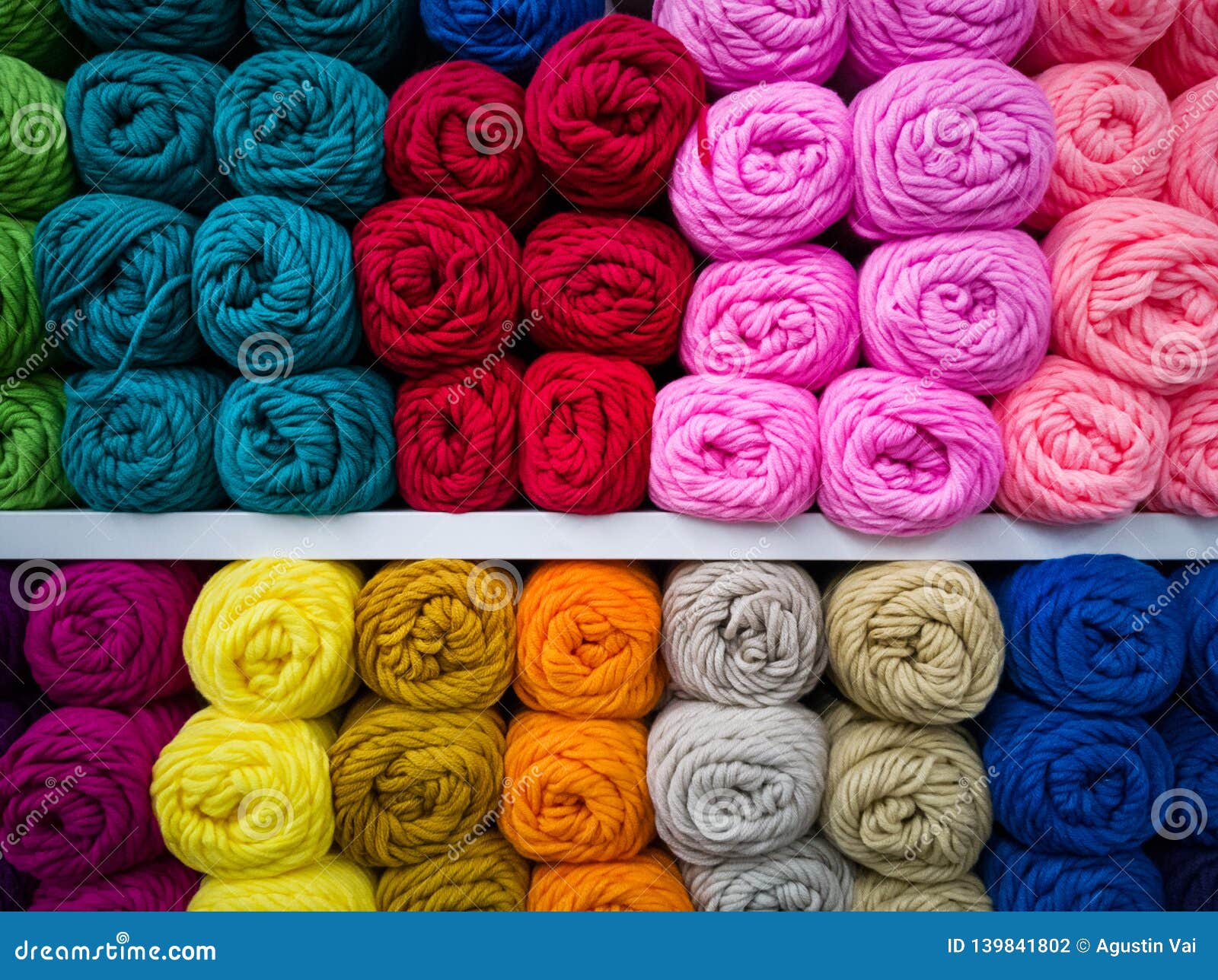 Wool Balls of Different Colors Stock Photo - Image of pattern, thread ...