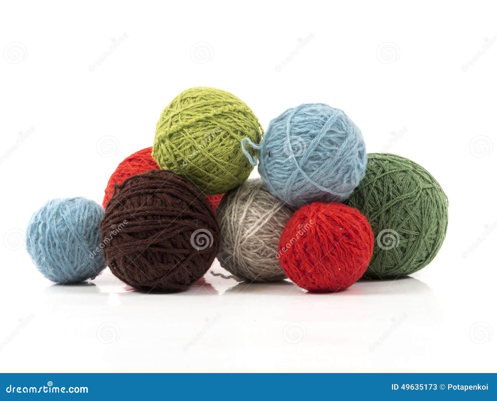 Wool balls stock image. Image of hobby, color, clipping - 49635173