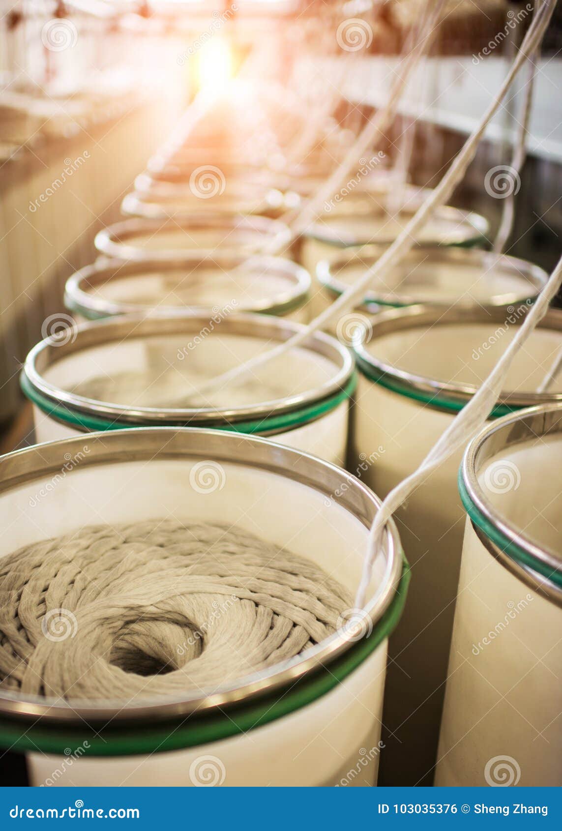 Wool Bobbin in the Textile Workshop Stock Photo - Image of produce ...