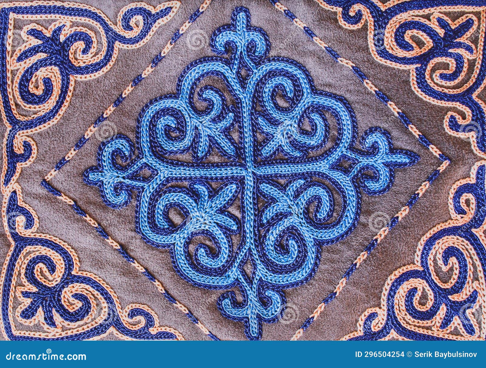 Wool Carpet , Kazakh Pattern Stock Photo - Image of traditional, folk ...