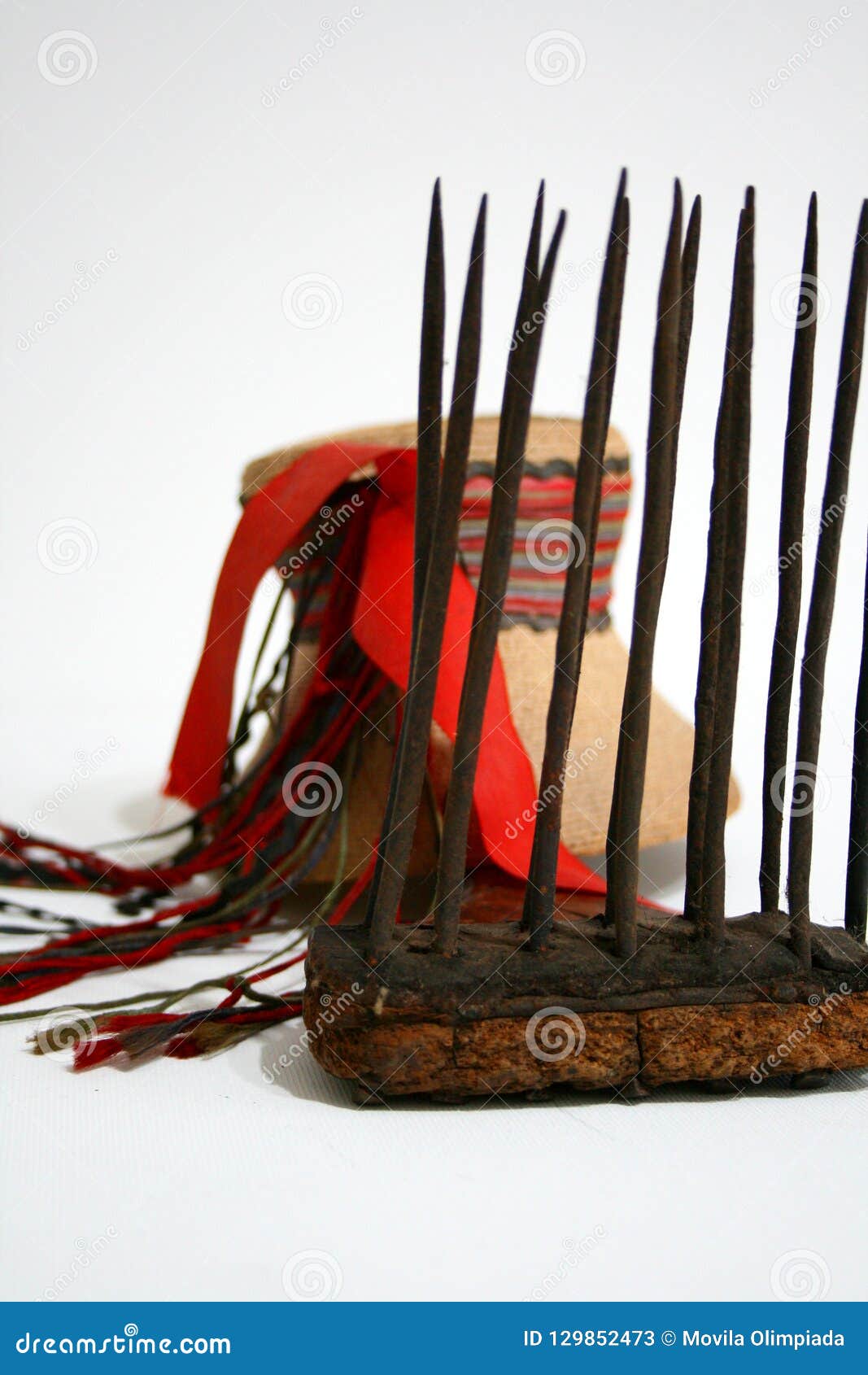 Wool Cleaning Tool on White Background Stock Image - Image of needle ...