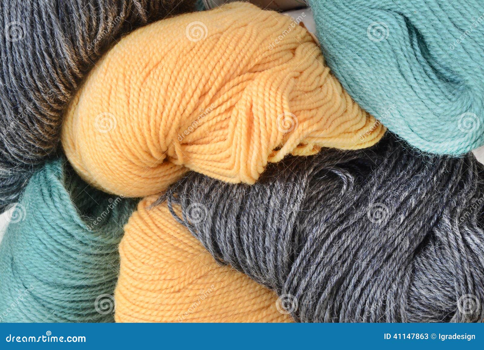 Wool clew stock image. Image of handmade, loose, knitting - 41147863