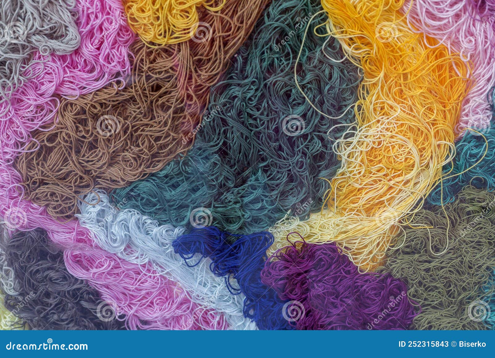 Wool in the Different Colours Stock Image - Image of wool, blue: 252315843