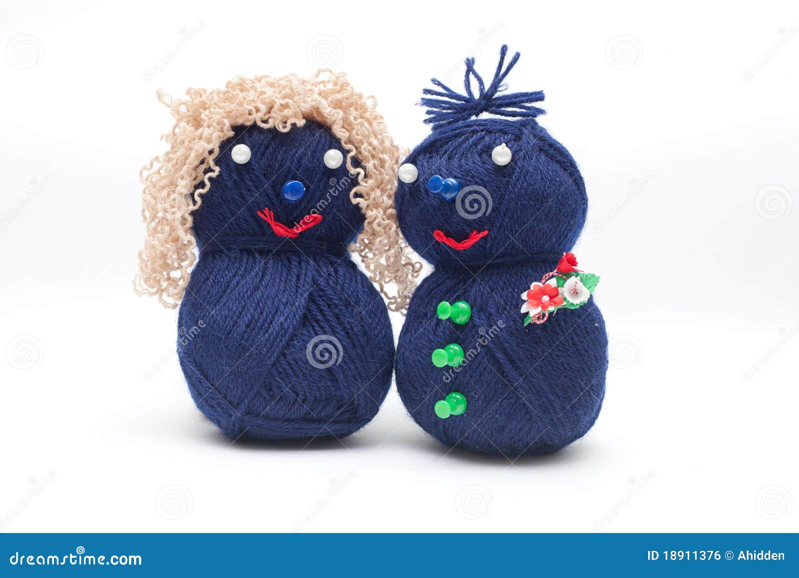 Wool dolls stock photo. Image of toys, closeup, smile - 18911376