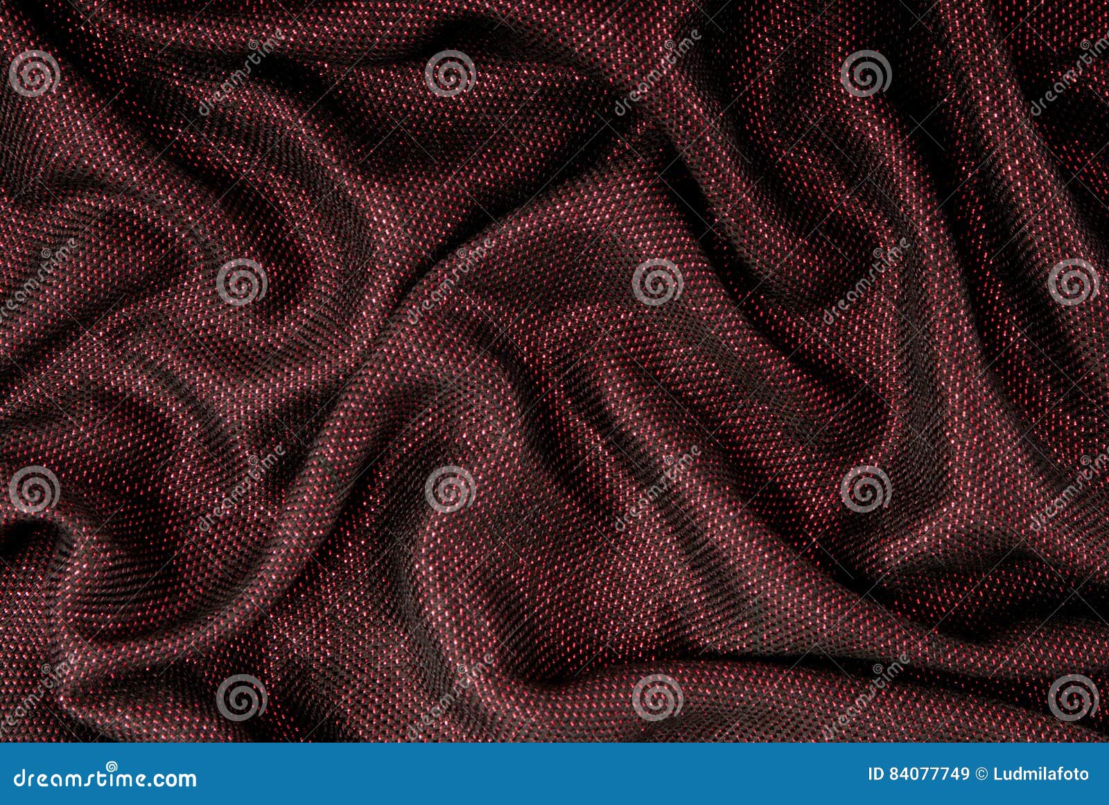 Wool Fabric, Maroon Colour with Shine Stock Image - Image of fold ...