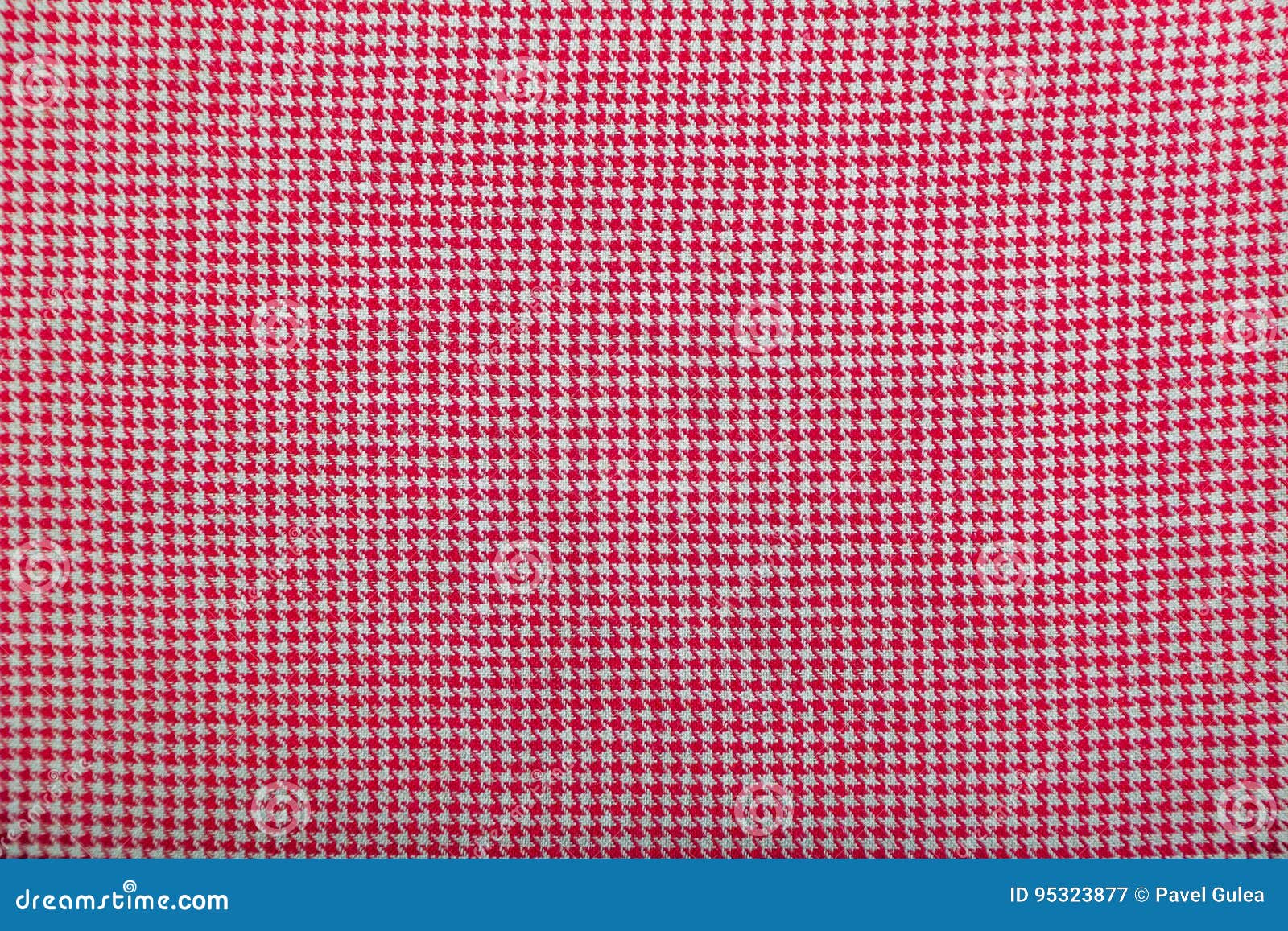 Wool Fabric with Red Geometric Pattern Stock Image - Image of colorful ...