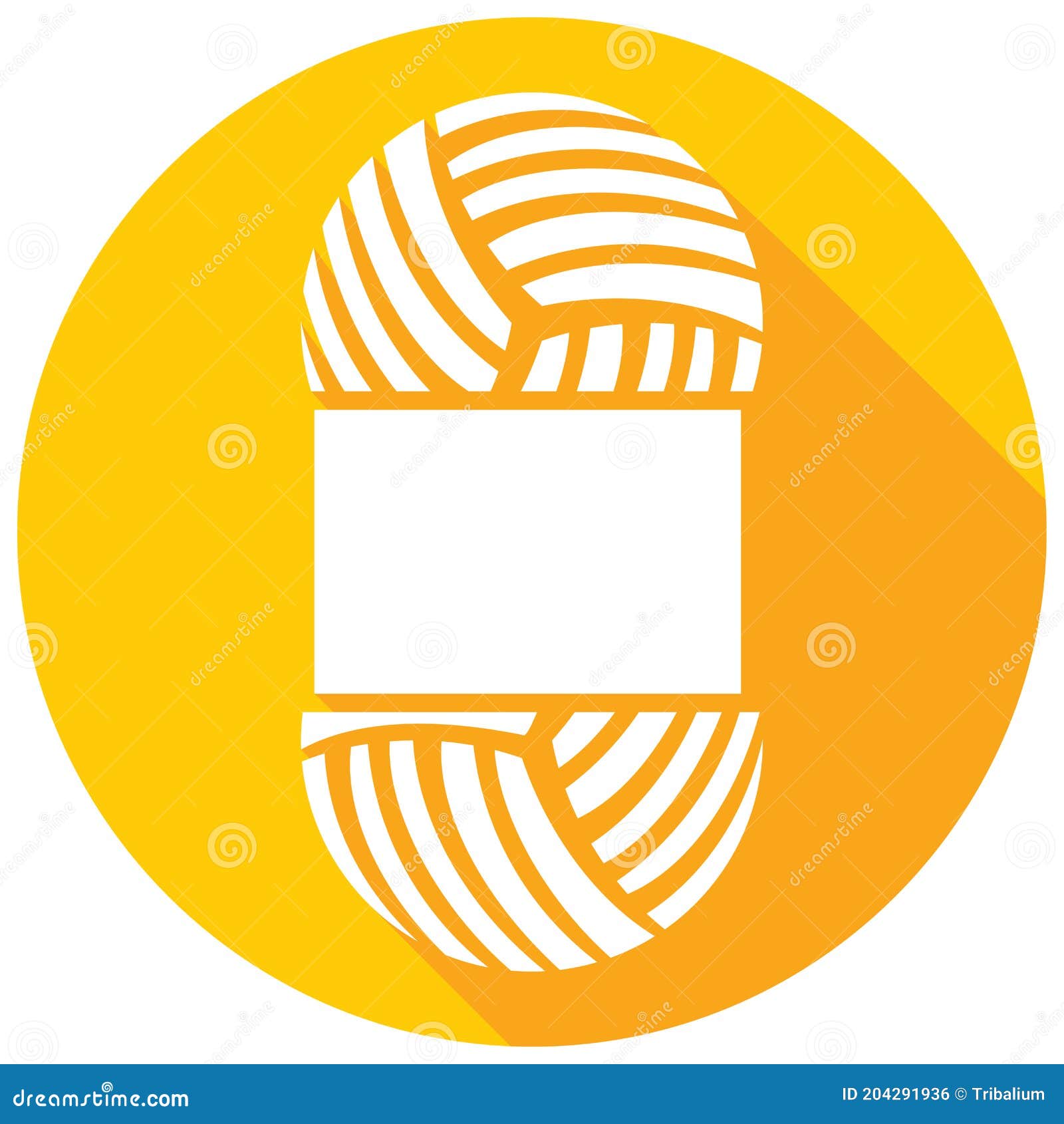 Wool flat icon yarn stock vector. Illustration of skein - 204291936