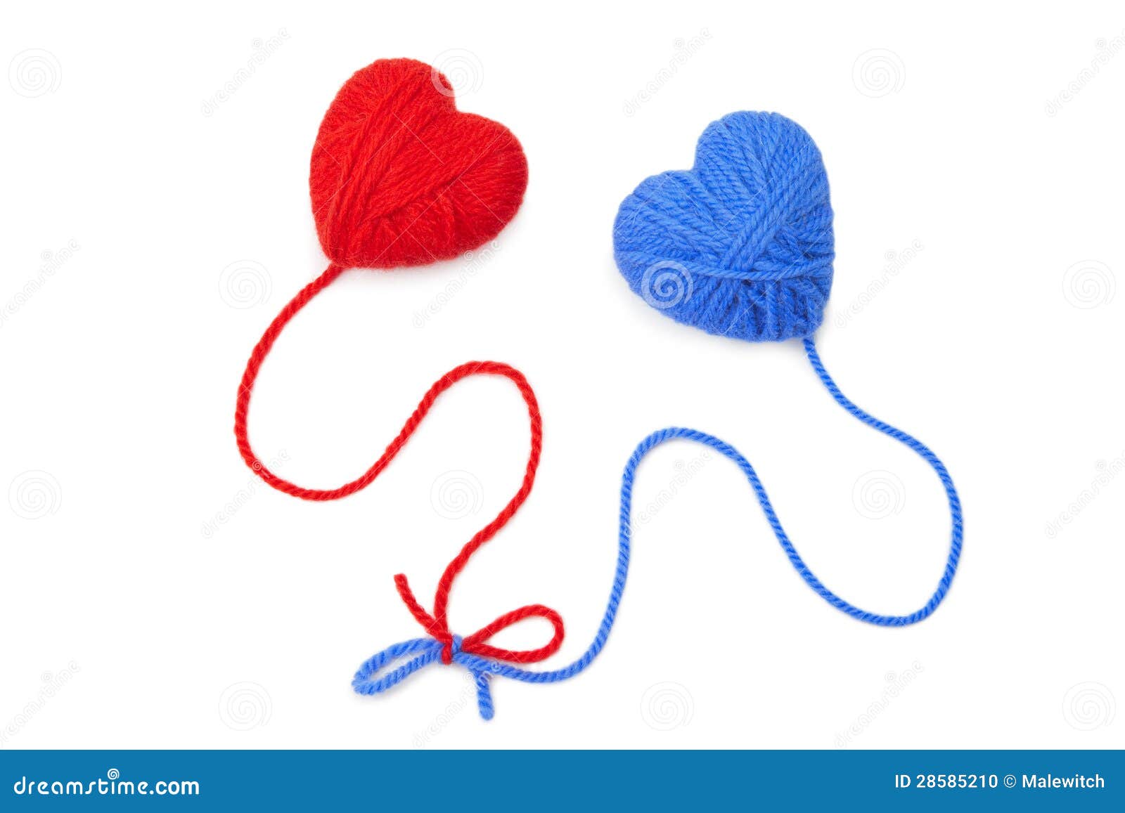 Wool hearts-26 stock photo. Image of couple, thread, handmade - 28585210