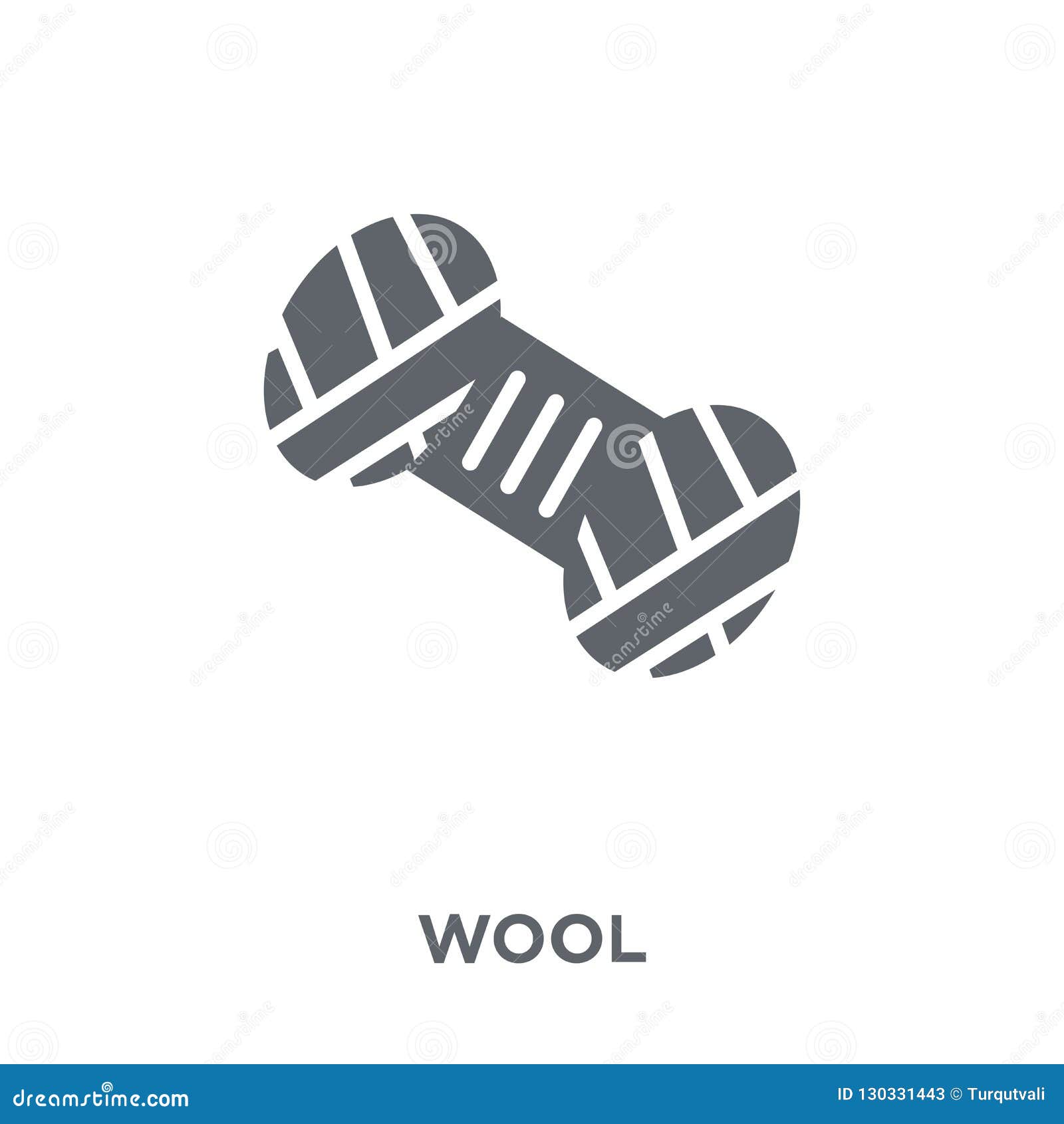 Wool icon from collection. stock vector. Illustration of sewing - 130331443